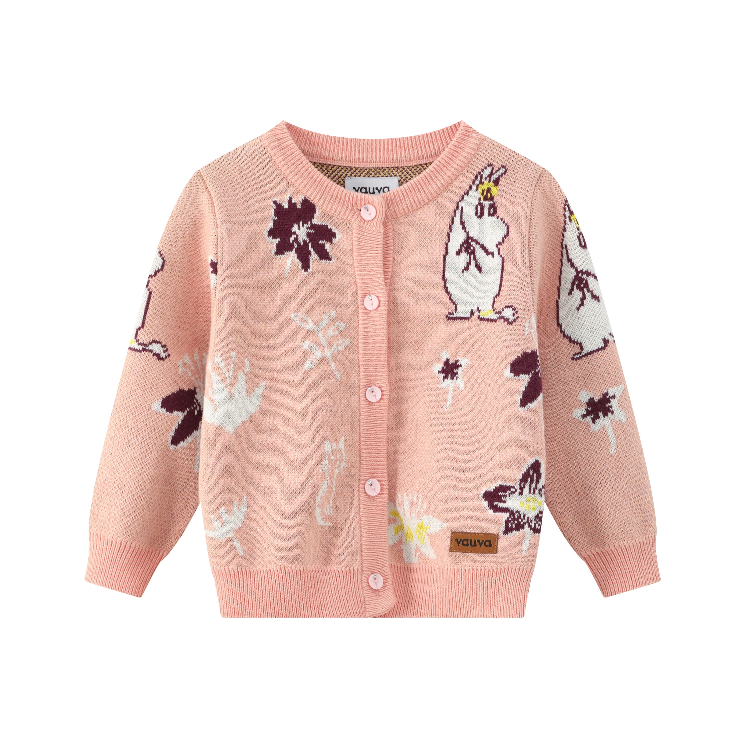 Vauva x Moomin FW23 - Baby Girls Moomin Long Sleeve Knit Jacket – thevauva